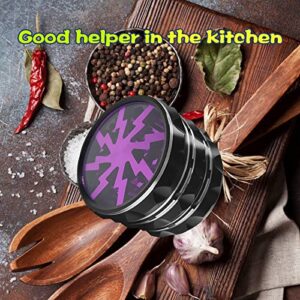 Kitchen Grinder with Storage Bag - 2.5 inch - Purple