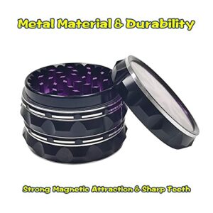 Kitchen Grinder with Storage Bag - 2.5 inch - Purple