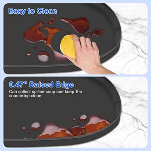 Slow Cooker Heat Resistant Mat for 6-8 Quart, Non Slip Washable Silicone Mats for Crock-Pot/Elite Gourmet/Hamilton Beach 6-8 Quart Oval Slow Cooker Kitchen, Heat Protector Pad Mat for Kitchen Counter Countertops (1 Piece)