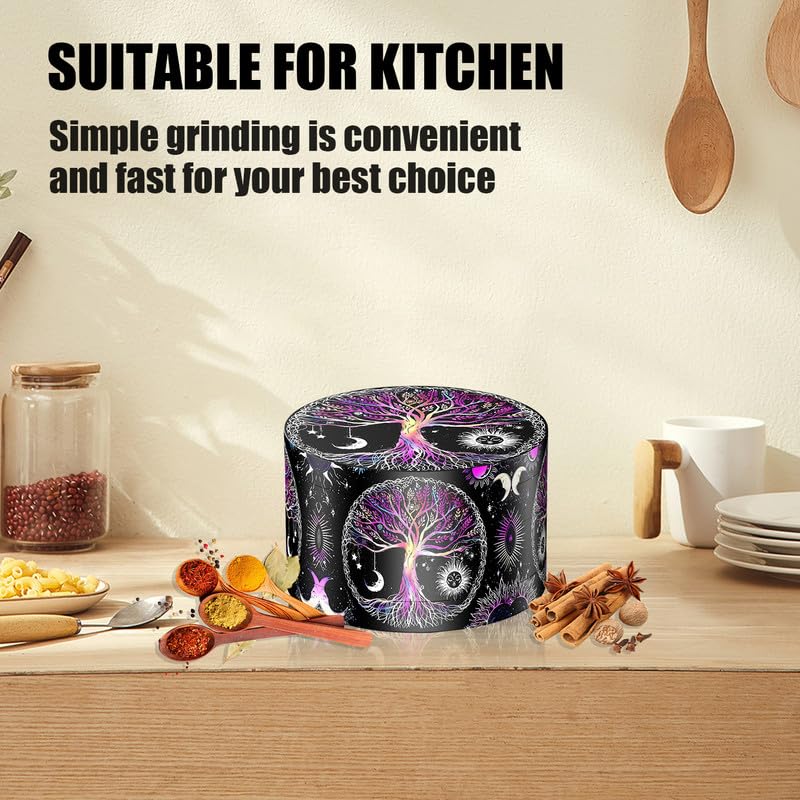 Grinder Spice Grinder Grinder,3.0 Inch Bohemian Tree Of Life，Zinc Alloy Grinder，Easy To Carry Easy To Clean，Perfect Gift