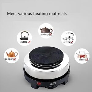 OIHYA 500w Small Hot Plate，Multi-function Mini Portable Electric Stove Hot Burner For Home Kitchen Cooking 110v