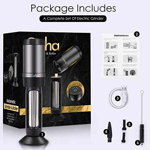 GOCHA Gadgets, Roll Filler Machine Smart Herb & Spice Grinder, Filler for Pre-Rolled Rolling Papers – Thunder Grinder Filling Machine