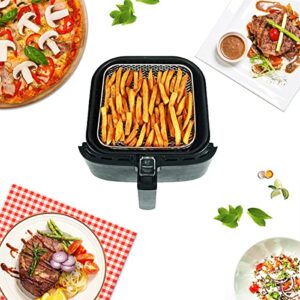 8 inch Square Air Fryer Rack, Set of 3, Stackable Multi-Layer Stainless Steel Dehydrator Rack, Square Air Fryer Accessories for Cosori, Instant Vortex, Nuwave Air Fryer