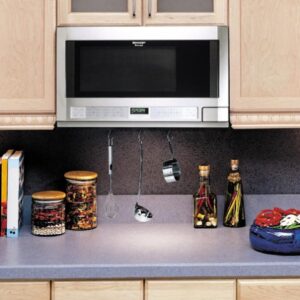 Sharp R-1214 1-1/2-Cubic Feet 1100-Watt Over-the-Counter Microwave, Stainless