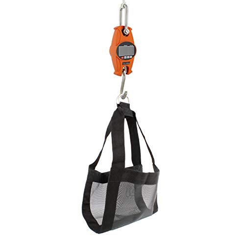 Rural365 Digital Hanging Scale Orange Calf Scale & Calf Sling for Weighing 660 lb Mini Crane Scale & Livestock Sling