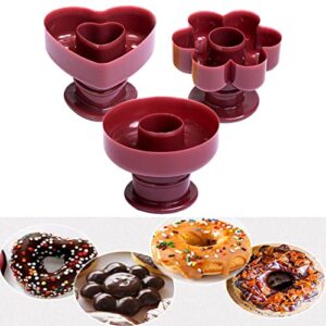 DD-life 8 Pcs Donut Maker Cutter, Doughnut Molds,DIY Donut Mold,Donut Cutter,Biscuit Stamp Cake Mould,Fondant Cake Bread Dessert Bakery Mould,Home Kitchen DIY Baking Tool