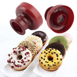 DD-life 8 Pcs Donut Maker Cutter, Doughnut Molds,DIY Donut Mold,Donut Cutter,Biscuit Stamp Cake Mould,Fondant Cake Bread Dessert Bakery Mould,Home Kitchen DIY Baking Tool