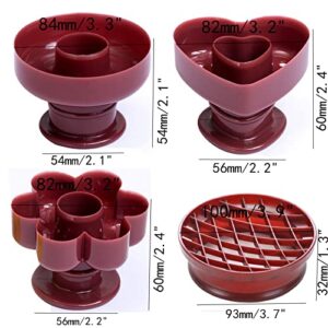 DD-life 8 Pcs Donut Maker Cutter, Doughnut Molds,DIY Donut Mold,Donut Cutter,Biscuit Stamp Cake Mould,Fondant Cake Bread Dessert Bakery Mould,Home Kitchen DIY Baking Tool