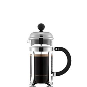 Bodum Chambord French Press Coffee Maker with BPA-Free Tritan Plastic Shatterproof Carafe, 12 Ounce, Chrome