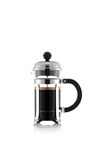 Bodum Chambord French Press Coffee Maker with BPA-Free Tritan Plastic Shatterproof Carafe, 12 Ounce, Chrome