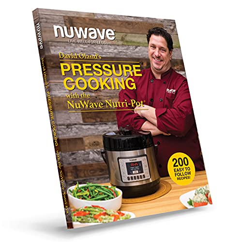 Nuwave Accessory Bundle for 6QT Nutri-Pot Digital Pressure Cooker – Genuine Parts from Original Manufacturer, Tempered Glass Lid, Cooking Rack, 3 Silicone Gaskets & 200-Recipe Cookbook