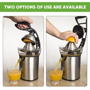 ASLATT Citrus Juicer Electric, Stainless Steel Orange Juicer Squeezer Juice Maker for Lime Grapefruit Lemon，Orange Juicer Machine, Detachable Design, Easy Clean