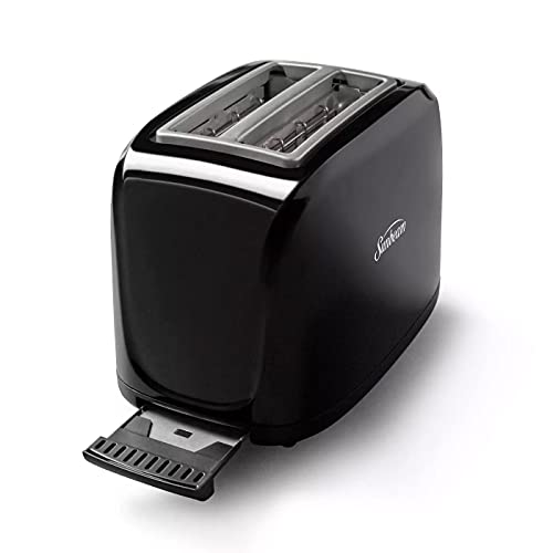 Sunbeam Black 2 Slice Toaster with Frozen Feature