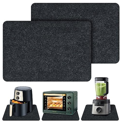 Heat Resistant Air Fryer Mat, 2PCS Kitchen Countertop Heat Protector Mat, Non Slip Appliance Slider Aid Pad for Air Fryer, Coffee Maker, Blender,Toaster, 17.3” x 11.8”