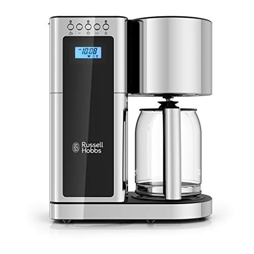 Russell Hobbs Glass Series 8-Cup Coffeemaker, Black & Stainless Steel, CM8100BKR