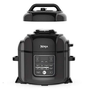 ninja op401 foodi xl tendercrisp pressure multi cooker 8 quart black/gray (renewed)