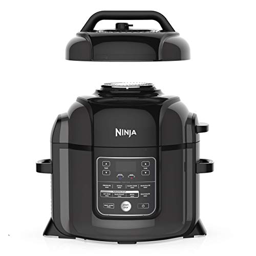 NINJA OP401 Foodi XL TenderCrisp Pressure Multi Cooker 8 quart Black/Gray (Renewed)