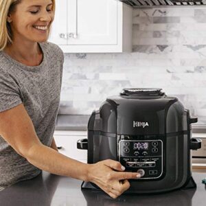 NINJA OP401 Foodi XL TenderCrisp Pressure Multi Cooker 8 quart Black/Gray (Renewed)