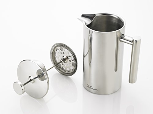 Bellemain French Press Coffee Maker Extra Filters Included, 35 oz, Stainless Steel