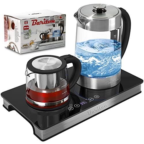 BARITON 3 in 1 water kettle/TEA MAKER/coffee maker MODEL BTM-1780GS Electronic sensor touch control panel with display, powered by strix technology safer by design