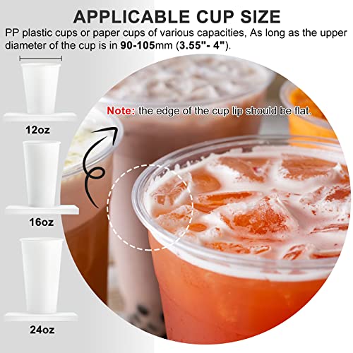 Tragaomx Cup Sealing Film Sealer Film Roll For Cup Sealing Machine For Bubble Tea Boba Cup Sealing Seal Film For 90-105mm PP Cup & Paper Cup Sealing Film