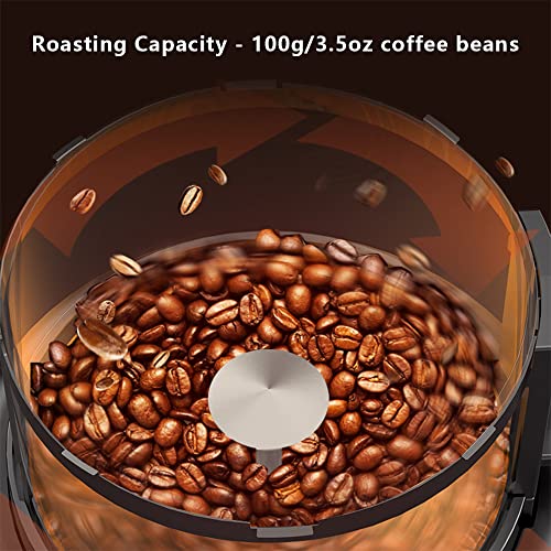 CAFEMASY Coffee Bean Roaster Machine - Home Use Air Coffee Roaster with Adjustable Timer Roasting Heating and Air Fan Setting