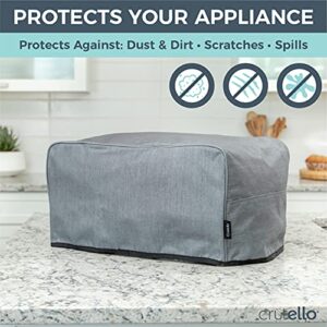 Crutello 6 Slice Toaster Oven Cover with Storage Pockets - Small Appliance Dust Covers