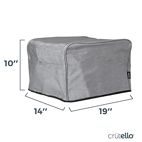 Crutello 6 Slice Toaster Oven Cover with Storage Pockets - Small Appliance Dust Covers