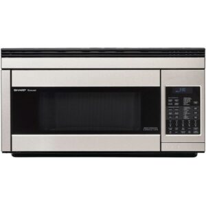 sharp r1874t 850w over-the-range convection microwave, 1.1 cubic feet, stainless steel