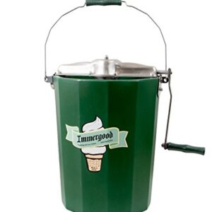 PREMIUM 6 qt. - Immergood Stainless Steel Ice Cream Maker - Hand Crank