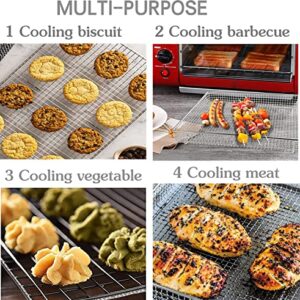 Air Fryer Basket, Compatible with Cuisinart TOA-60 Serie/TOA-65 Air Fryer, 304 Food-Grade Stainless Steel Wire Rack Cooling Racks For Cookies, Bread, Cakes, Oven Cooking