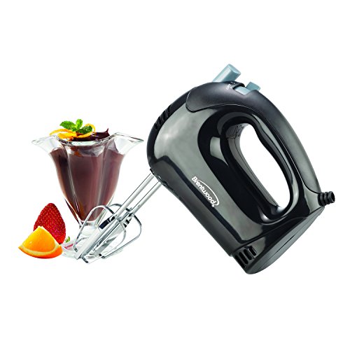 Brentwood HM-44 Lightweight 5-Speed Electric Hand Mixer, Black