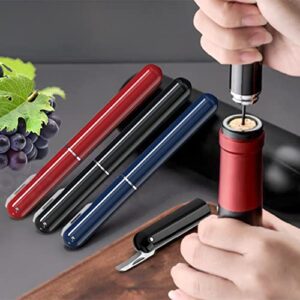 2-in-1 Air Pressure Wine Opener with Foil Cutter Wine Bottle Opener Easy-Open Air Pump Wine Opener Portable Travel Wine Corkscrew Handheld Wine Cork Remover, Best Gifts for Wine Lovers