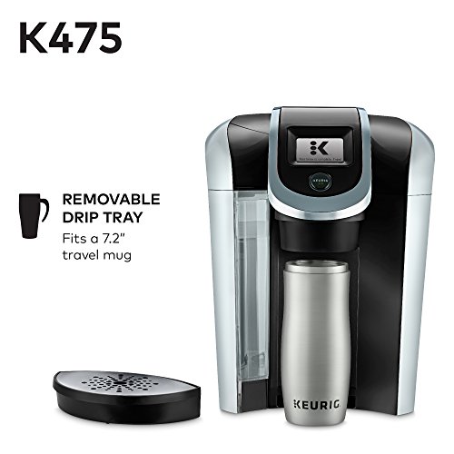 Keurig K475 Coffee Maker, Single Serve K-Cup Pod Coffee Brewer, Programmable Brewer, Black