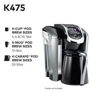 Keurig K475 Coffee Maker, Single Serve K-Cup Pod Coffee Brewer, Programmable Brewer, Black