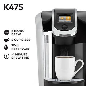 Keurig K475 Coffee Maker, Single Serve K-Cup Pod Coffee Brewer, Programmable Brewer, Black