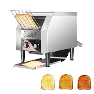 commercial conveyor toaster 150 slices/hour 110v heavy duty restaurant toaster electric countertop belt machine for home office bread bagel breakfast food