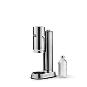 aarke carbonator pro premium carbonator/sparkling & seltzer water maker with glass bottle - stainless steel