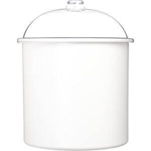 Carlisle FoodService Products Coldmaster Plastic Ice Cream Server and Lid, 3 Gallon, White