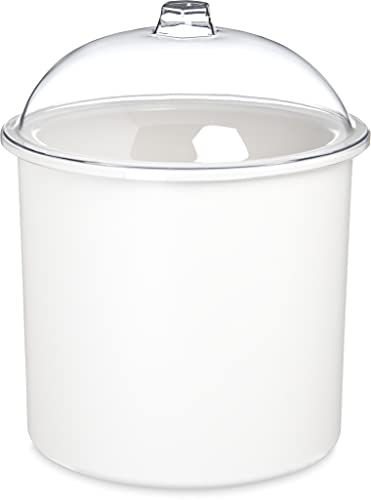 Carlisle FoodService Products Coldmaster Plastic Ice Cream Server and Lid, 3 Gallon, White