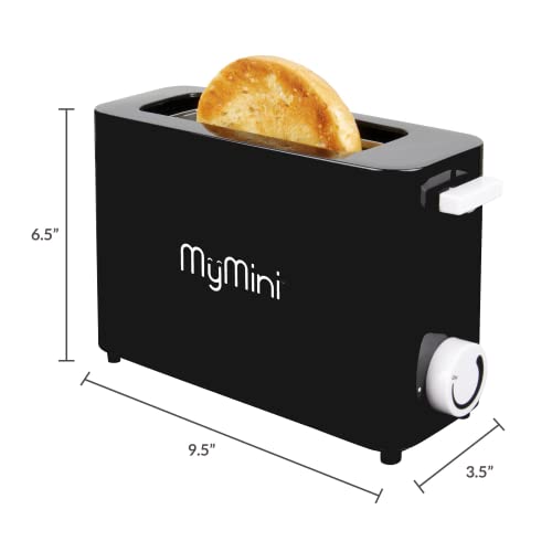 Nostalgia MyMini™ Single Slice Toaster - Extra Wide Slot - With Crumb Tray - 500 Watts