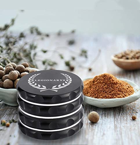 LEGIONARYS Spice & Herb Manual Grinder 2.4” – Durable and Easy Grip Herb Grinder