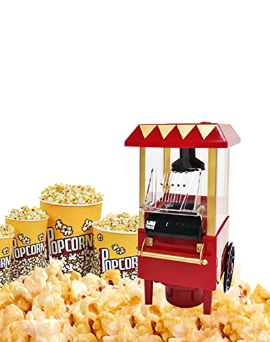 FixtureDisplays® Mini Popcorn Machine Carriage Shape Tabletop Popcorn Maker 9" L x 7" W x 15 1/2" H 15914