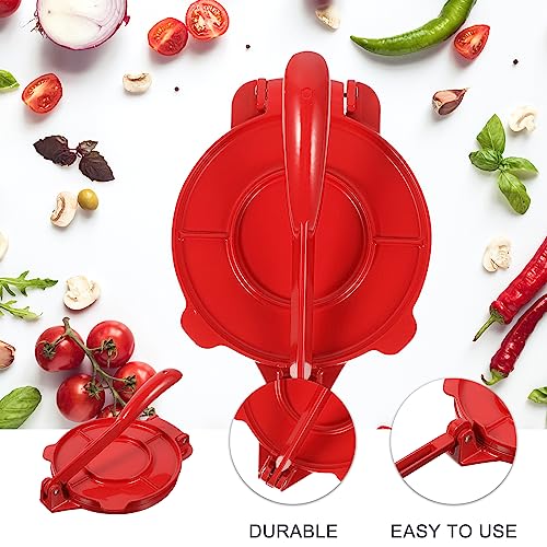 UPKOCH Dough Press Tortilla Machine Steel Tortilla Press Tortilla Maker Steel Making Tools Large Red Aluminum Best Tortilla Press Pizza Dough Press Tortilla Press 10 Inch