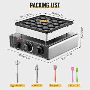 MATHOWAL Mini Pancakes Maker Machine 25Pcs Electric Muffin Machine Non-stick Pancakes Machine for Kitchen, Cafe or Dessert Shop