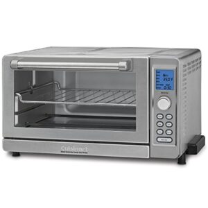 Cuisinart TOB-135 Deluxe Convection Toaster Oven Broiler, Brushed Stainless, 9.3" x 18.3" x 15.3", Silver