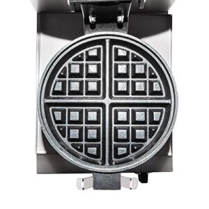 ALDKitchen Waffle Maker Belgian Commercial | Waffle Iron with 360° Rotating Mechanism | Stainless Steel | 110V