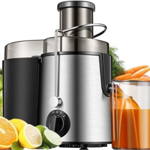 Juicer Machines, Vxdoirk 3" Wide Mouth 400W Centrifugal Juicers for Vegetable and Fruit, Juice Extractor with 3-Speed Setting, Easy to Clean, BPA Free