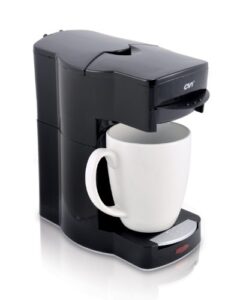 café valet black single serve coffee brewer, exclusively for use with café valet coffee packs