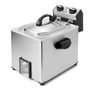 cuisinart cdf-500 extra-large rotisserie deep fryer, silver